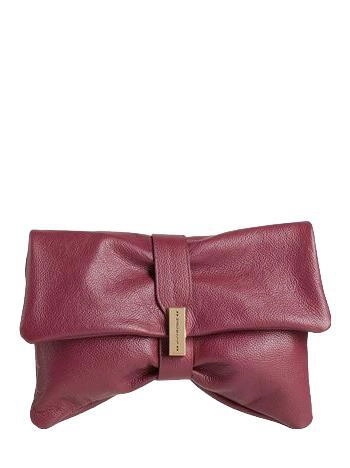 MARC ELLIS Leather Clutch Bag - Red
