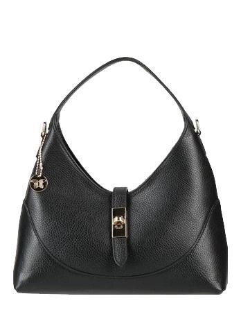 LAURA DI MAGGIO Leather Hobo Bag - Black