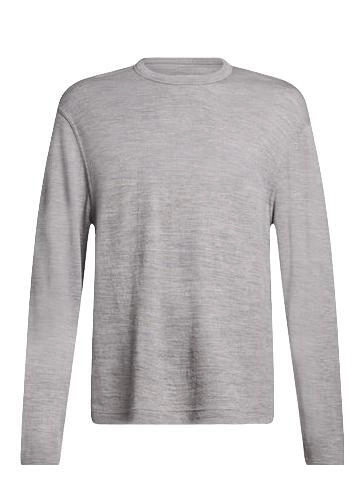 Officine Générale Light Wool Polyamide Crewneck Sweater - Grey