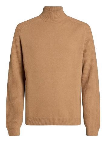 DANIELE FIESOLI Merino Wool And Cashmere Turtleneck Sweater - Camel