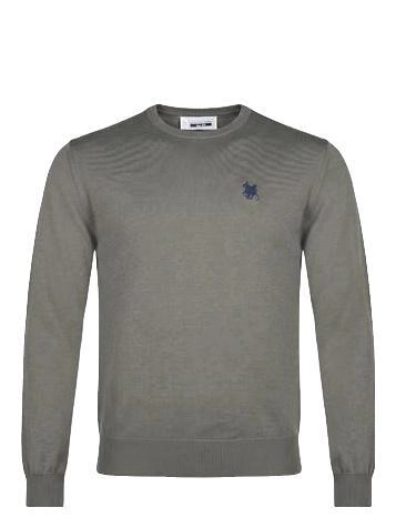 USA POLO SPORT Cotton And Wool Crewneck Sweater - Grey