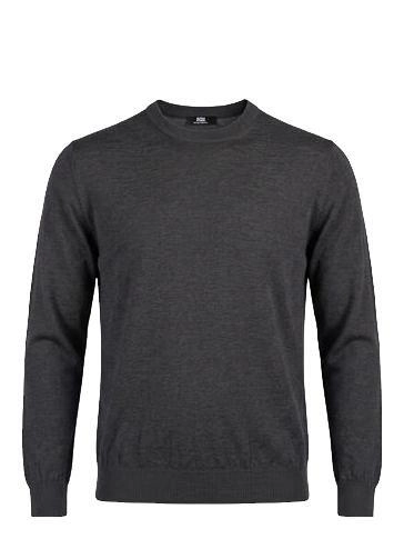 Alpha Studio Cashmere Crewneck Sweater - Grey
