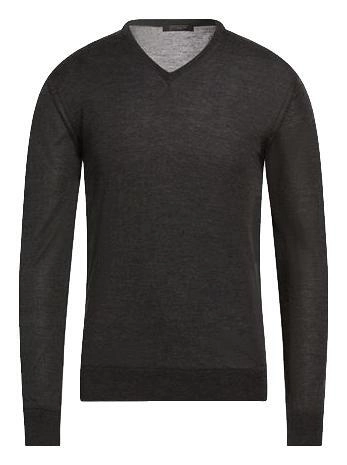ARAGONA Light Cashmere And Silk V-neck Sweater - Grey
