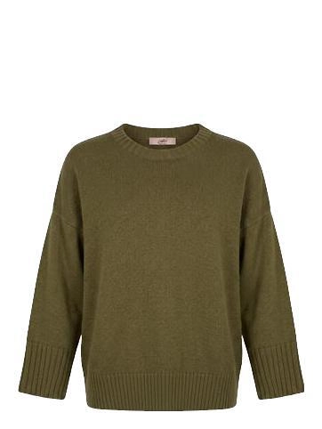 CARLA G. Sweater In Polyacrylic, Alpaca Wool, Polyamide, And Polyester - Green
