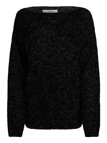 Alpha Studio Viscose Polyamide Sweater - Black