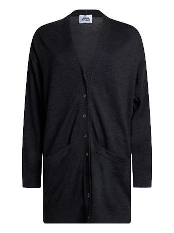 Alpha Studio Merino Wool V-neck Cardigan - Grey