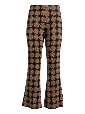 SIYU Merino Wool Blend Bootcut Pants - Black