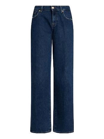7 For All Mankind Denim Straight Leg Jeans - Blue