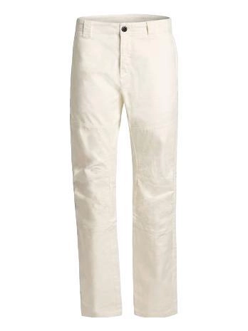 C.P. COMPANY Cotton Elastane Casual Pants - White