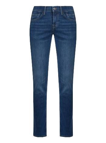 7 For All Mankind Mid-rise Tapered Jeans - Blue
