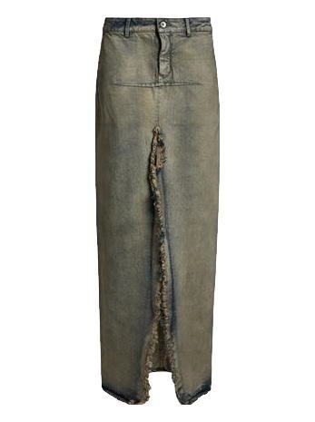 Rick Owens Denim Pencil Skirt - Blue