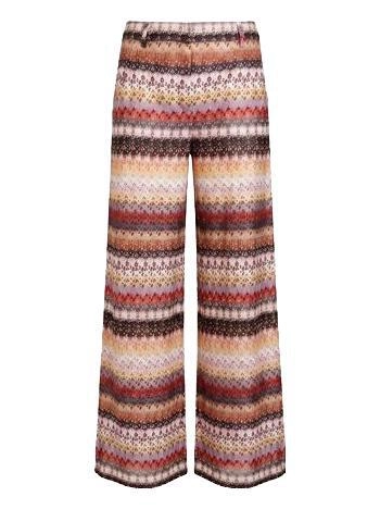 Missoni Viscose Metallic Fiber Wide-leg Pants - Cream