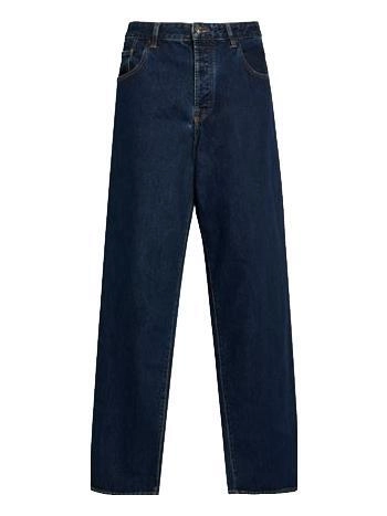 Armani Exchange Dark Wash High Waisted Baggy Jeans - Blue