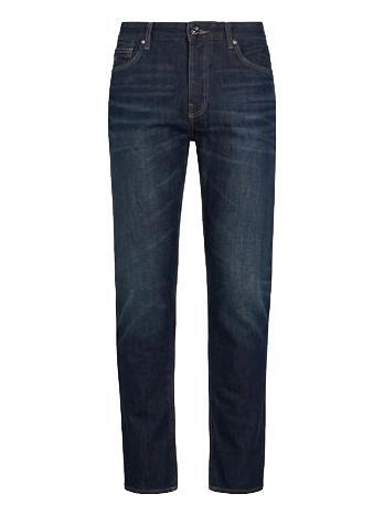 Armani Exchange Cotton Elastane Tapered Jeans - Blue