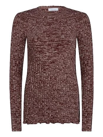 Rabanne Two-tone Crewneck Sweater - Red