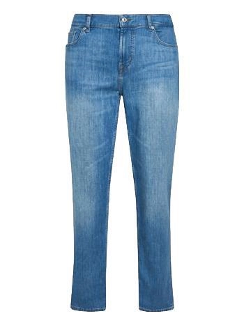 7 For All Mankind Wash Cotton-blend Skinny Jeans - Blue