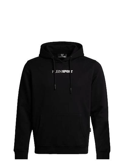 PLEIN SPORT Cotton French Terry Hoodie - Black