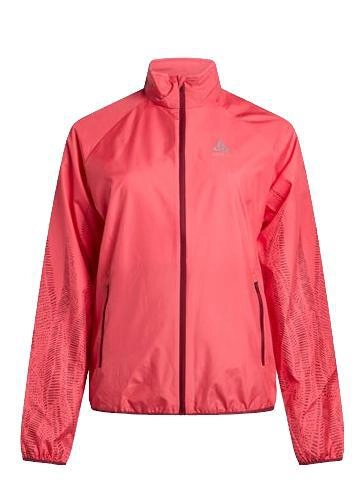 ODLO Polyester Athletic Jacket With Printed Sleeves - Red