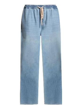 7 For All Mankind Wide Leg Jeans In Cotton And Lyocell - Blue