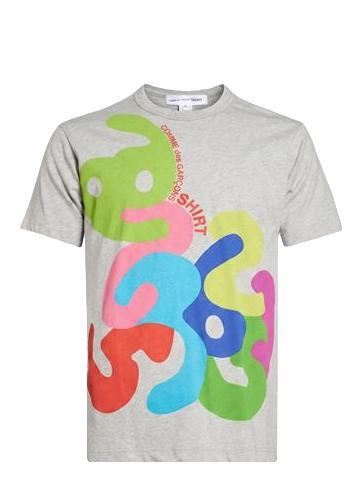 Comme Des Garçons T-shirt Size Cotton - Grey