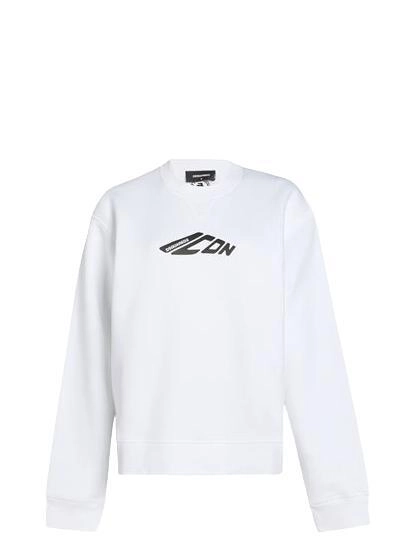 Dsquared2 Cotton Polyester Crewneck Sweatshirt - White