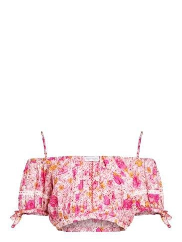 Poupette St Barth Ecovero Viscose Cropped Top - Pink