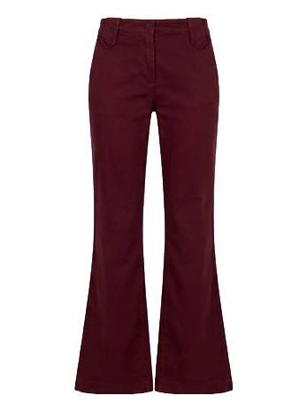 MANILA GRACE Cotton Elastane Tapered Jeans - Red