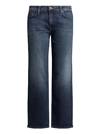 MOTHER Straight-leg Jeans In Cotton, Modal, Polyester, And Elastane - Blue