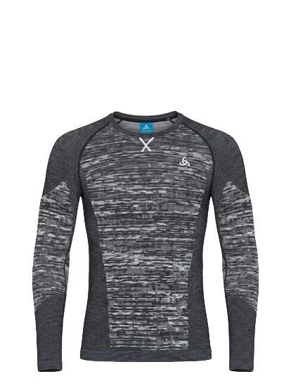 ODLO T-shirt Size Recycled Polyester, Recycled Polyamide, Polyamide, Recycled Elastane, Elastane - Charcoal
