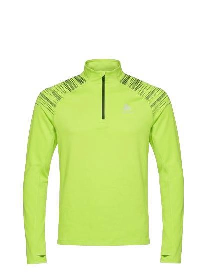 ODLO Sweatshirt With Half-zip Neckline And Raglan Sleeves - Green