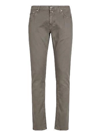 JACOB COHЁN Light Modal And Cotton Blend Stretch Twill Pants - Light Grey