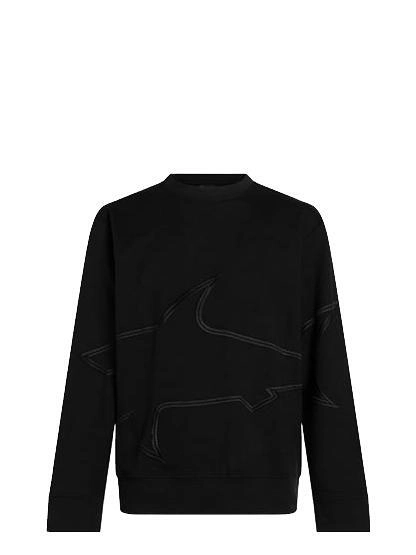 Paul & Shark Crewneck Sweatshirt With Appliqués - Black
