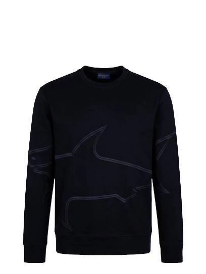Paul & Shark Crewneck Sweatshirt With Appliqués - Blue