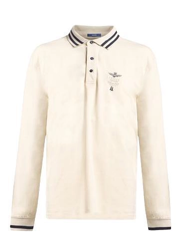 AERONAUTICA MILITARE Polo Shirt Size Cotton, Elastane - Beige
