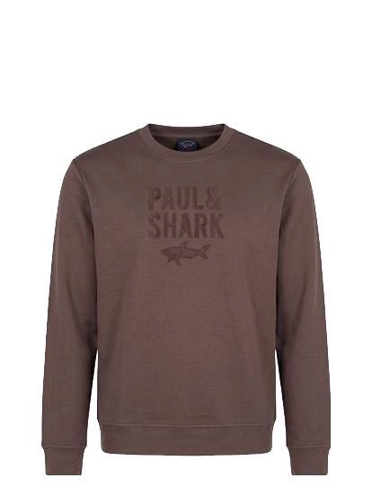 Paul & Shark Cotton, Nylon, And Elastane Sweatshirt - Brown