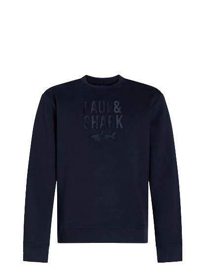 Paul & Shark Cotton, Nylon, And Elastane Sweatshirt - Navy