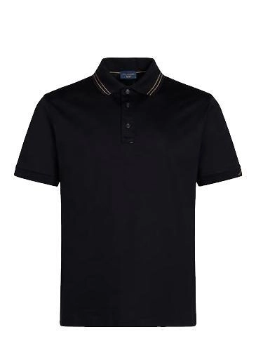 Paul & Shark Polo Shirt Size Cotton, Lyocell - Black