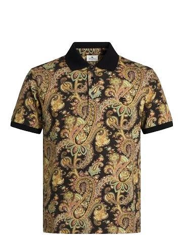 Etro Polo Shirt Size Cotton - Black