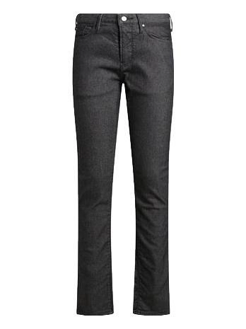 Emporio Armani Two-tone Jacquard Stretch Pants - Black