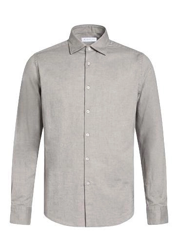 MANUEL RITZ Shirt Size Cotton, Elastane - Grey