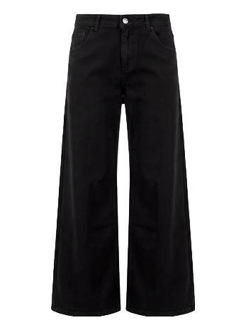KAOS Wide-leg Cotton Jeans - Black