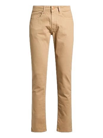 MANUEL RITZ Cotton Elastane Stretch Twill Pants - Sand