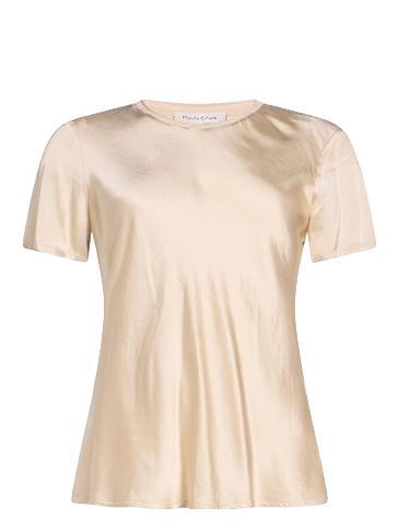 MANILA GRACE Viscose & Elastane T-shirt - Ivory