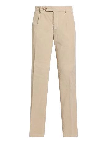 PAOLONI Cotton Elastane Trousers - Beige