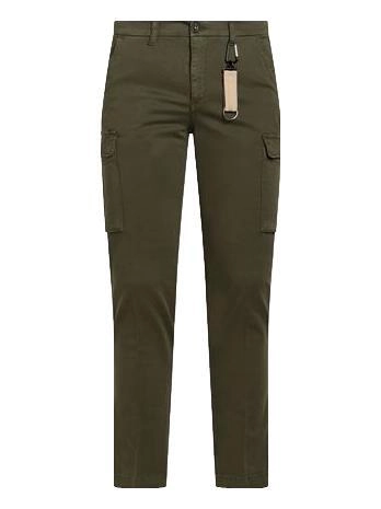 MANUEL RITZ Pants Dark Size Cotton, Elastane - Green
