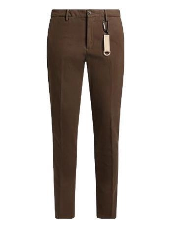 MANUEL RITZ Pants Size Cotton, Elastane - Brown