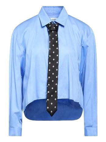 Sandro Cotton Shirt With Appliqué Detail - Blue