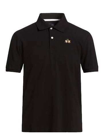 LA MARTINA Polo Shirt Size Cotton - Black