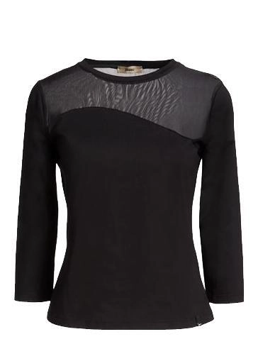 Herno Cotton Jersey T-shirt With Mesh Detailing - Blue