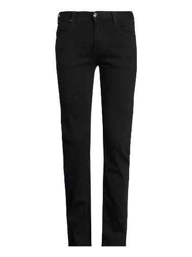 Emporio Armani Cotton Elastane Straight-leg Jeans - Black